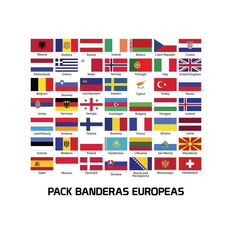 PACK BANDERAS EUROPA